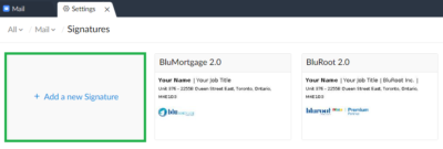 How to Insert Signature in Zoho Mail | Zoho Help | Bluroot