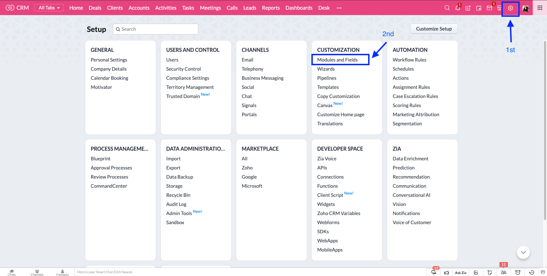 How To Setup Zoho Crm Complete Guide Bluroot