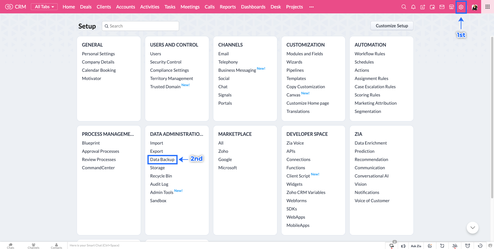 How to Export Data from Zoho CRM | BluRoot | Step-by-Step Guide